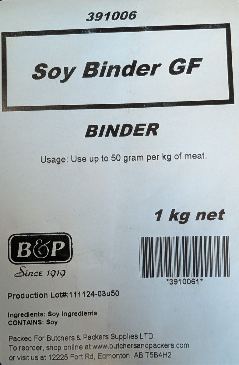 Soy Binder (GF) 1KG – Butchers & Packers Supplies
